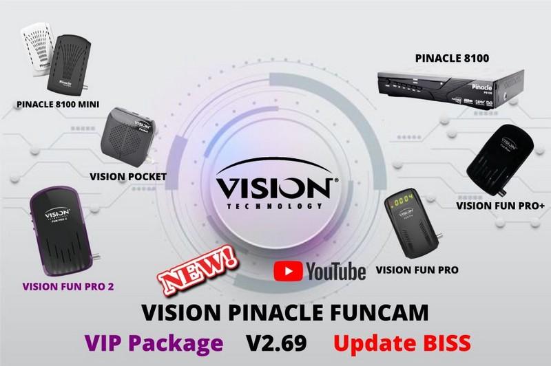 تحديثات بالجملة⭐VISION PINACLE FUNCAM⭐جديد YOUTUBE IP ADUIO